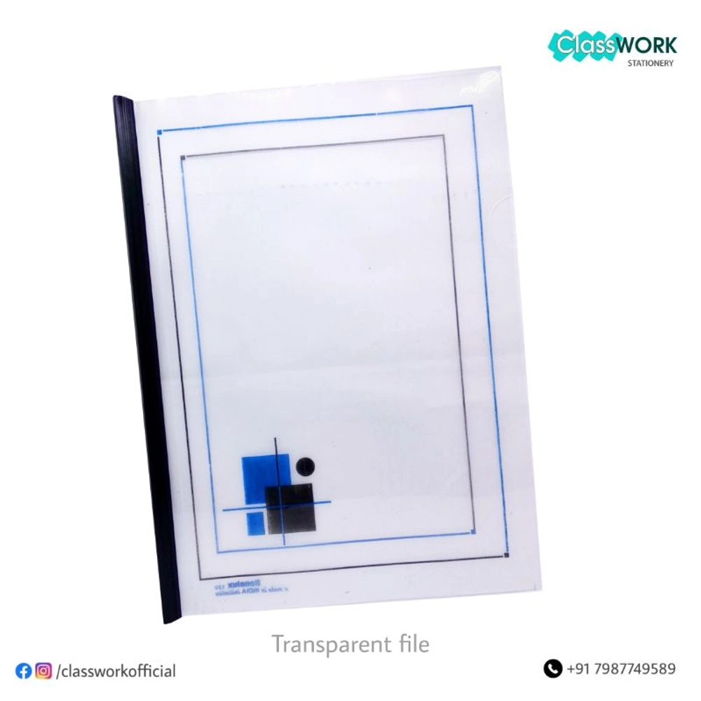 Buy Transparent School Project Files online from Classwork stationery