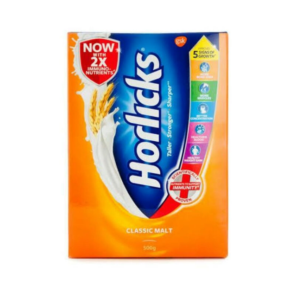 Buy Horlicks Classic Malt 500g online from RIDDHI SIDDHI STORES