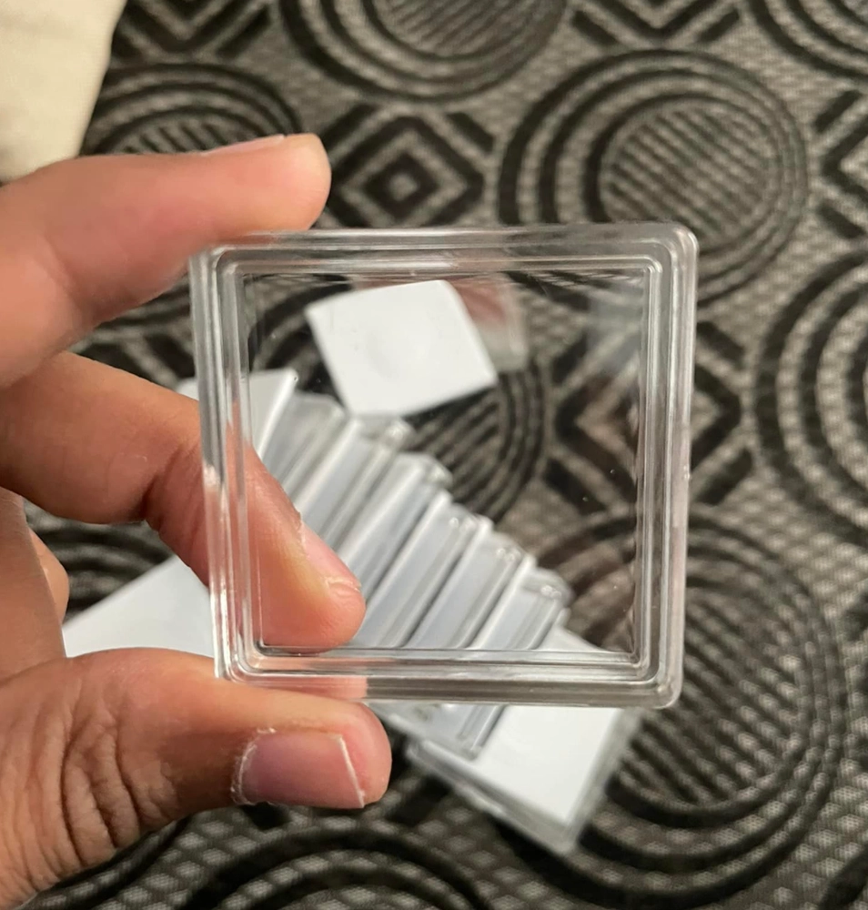 Airtight Square Coin Capsules - Pack of 10