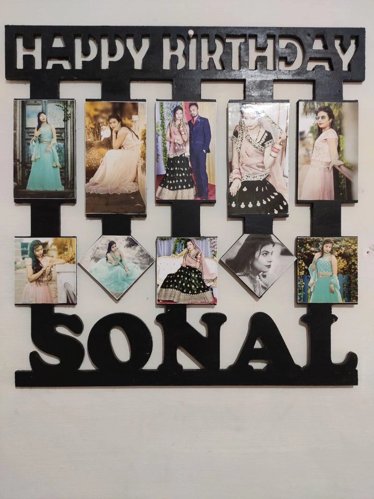 Buy Happy Birthday Letter Cutout With Name & Photo online from Maa ...