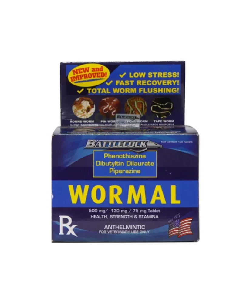 Battlecock Wormal Dewormer Tablets (10 tablets) - geggeo