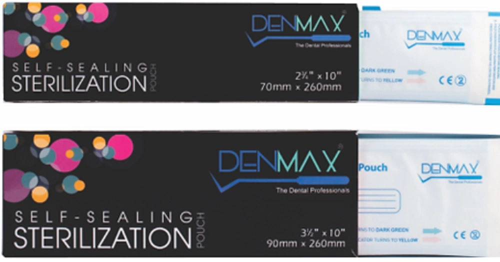 SELF SEALING STERILIZATION POUCHES- BARRIER AND STERLISATIONS- DENMAX DENTAL