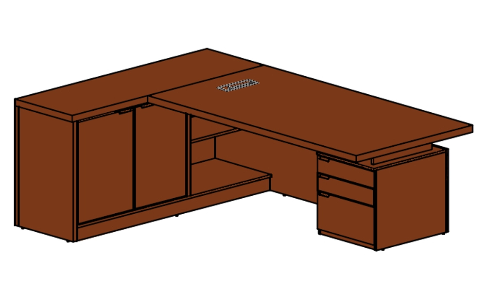 Buy Online - Stylish Executive Table with Side Unit
