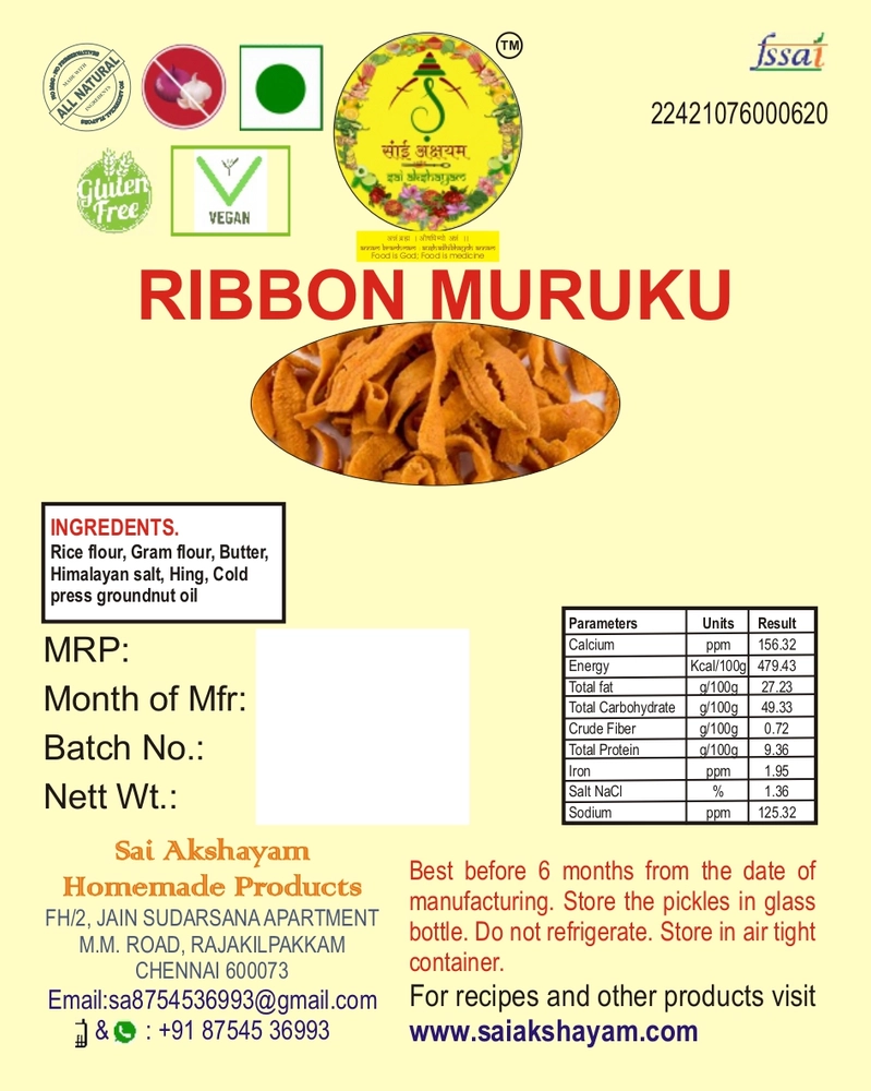 Ribbon Pakoda - Sai Akshayam