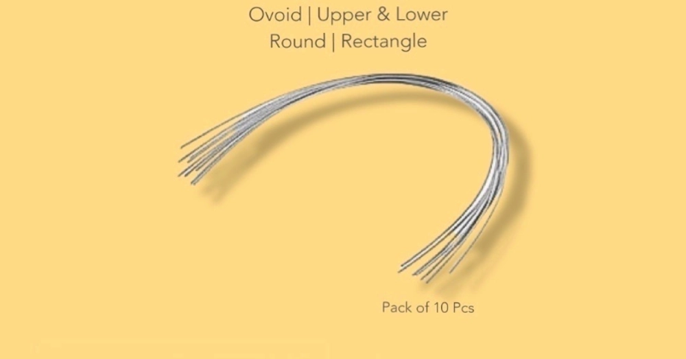 SS wires ovoid rectangle -ORTHO- DENMAX DENTAL
