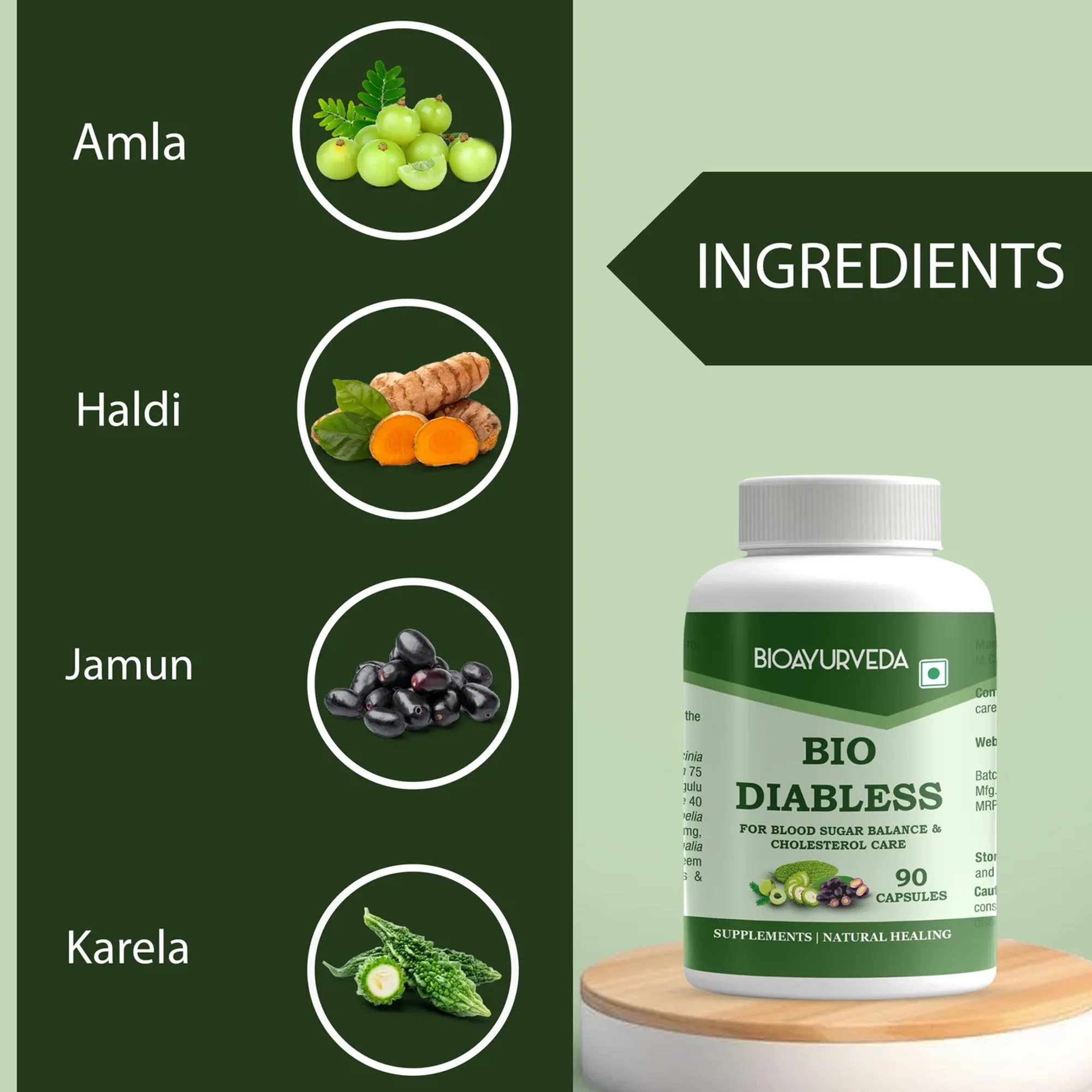 Herbal Diabetes Capsule | Diabetic Multivitamin | BIOAYURVEDA