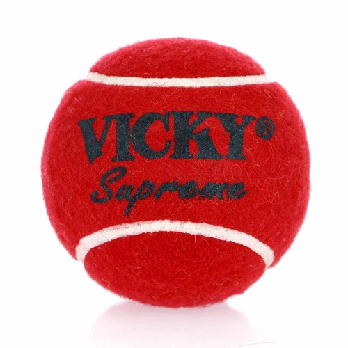 Vicky Supreme Cricket Tennis Ball (Maroon) - Pack Of 3
