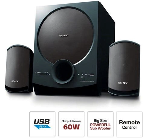 Buy Sony SA-D20 C E12 2.1 Channel Multimedia Speaker System with Bluetooth (Black) online from ...