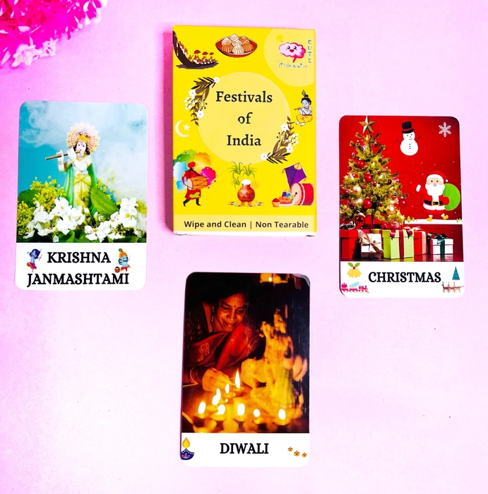 Buy Festivals of India flashcards online from Cute Little Brains