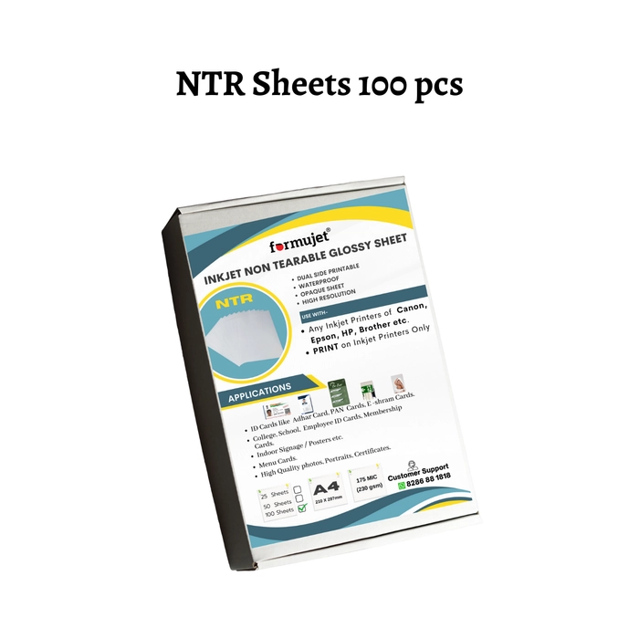 Buy Formujet NTR Sheets Online for Waterproof ID Cards