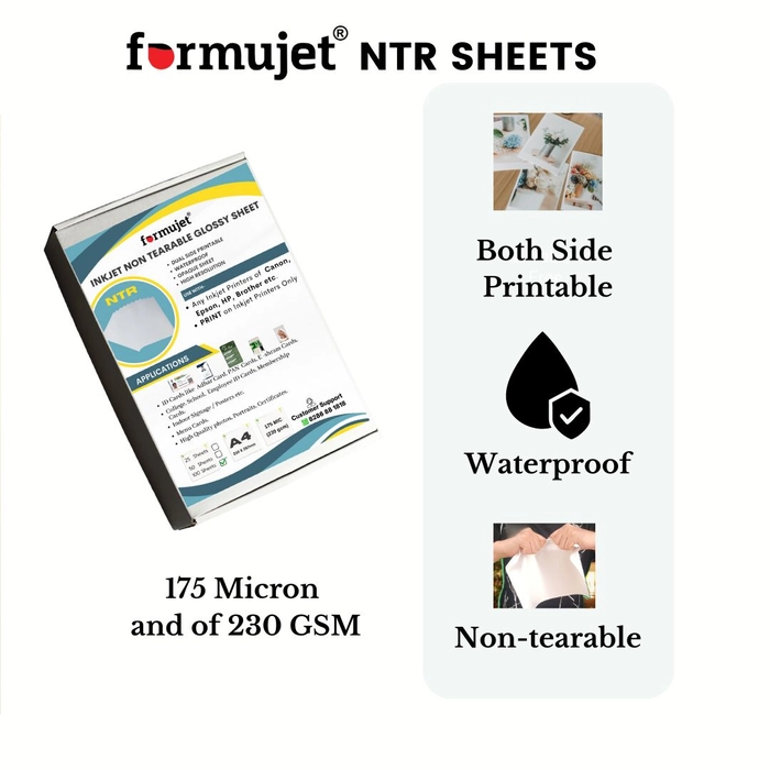 Buy Formujet NTR Sheets Online for Waterproof ID Cards