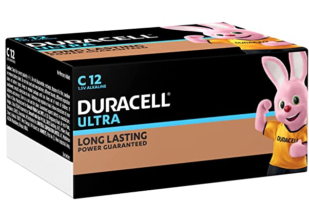Duracell Ultra Alkaline C Size Battery 12 Pcs.