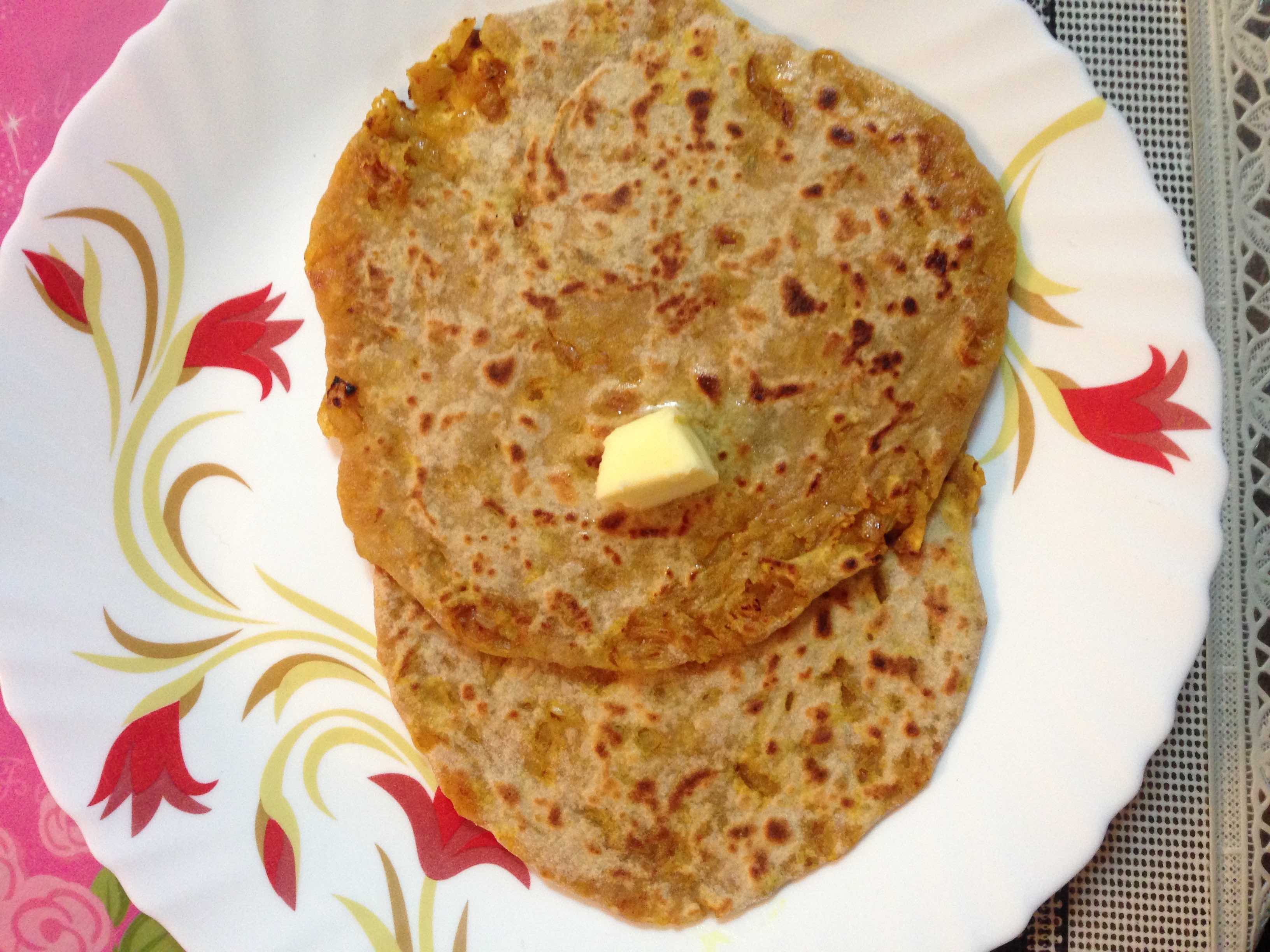 ONION CHEESE PARATHA - Aroma Dhaba, IIT Bombay