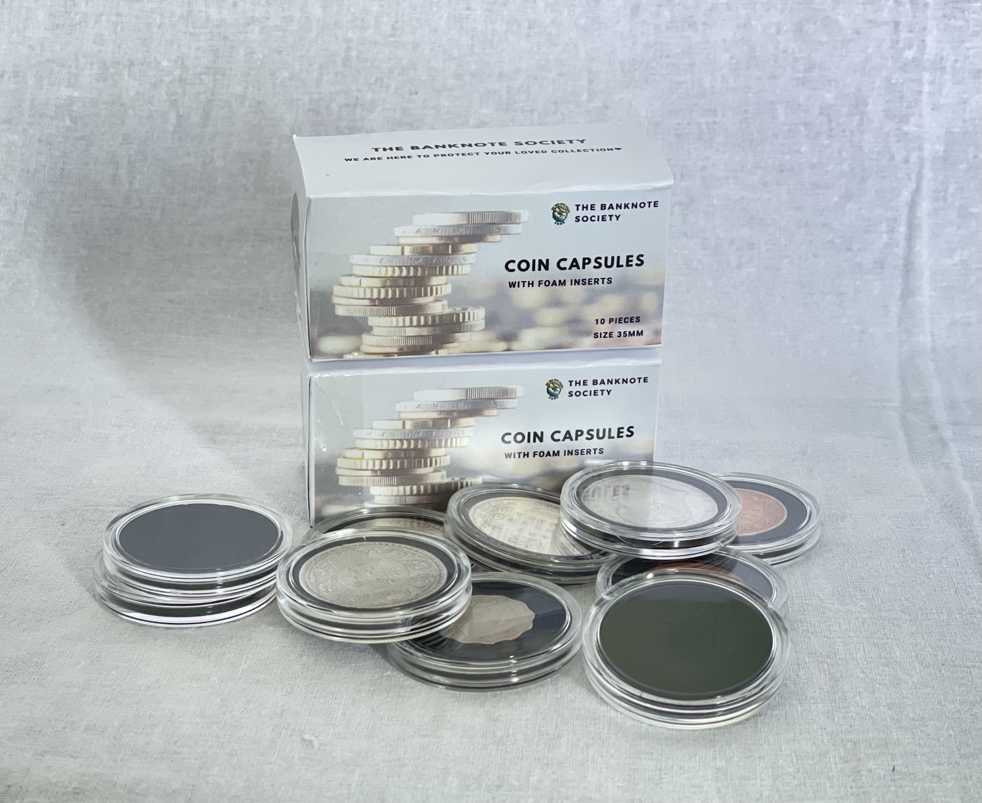 Airtight Coin Capsules - Pack of 10