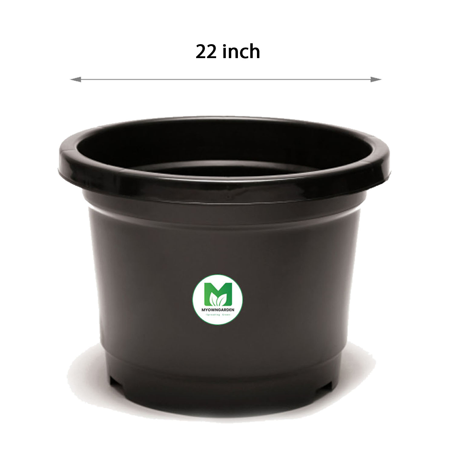 22 Inch Ananda Pot Black - Premium Quality & Design