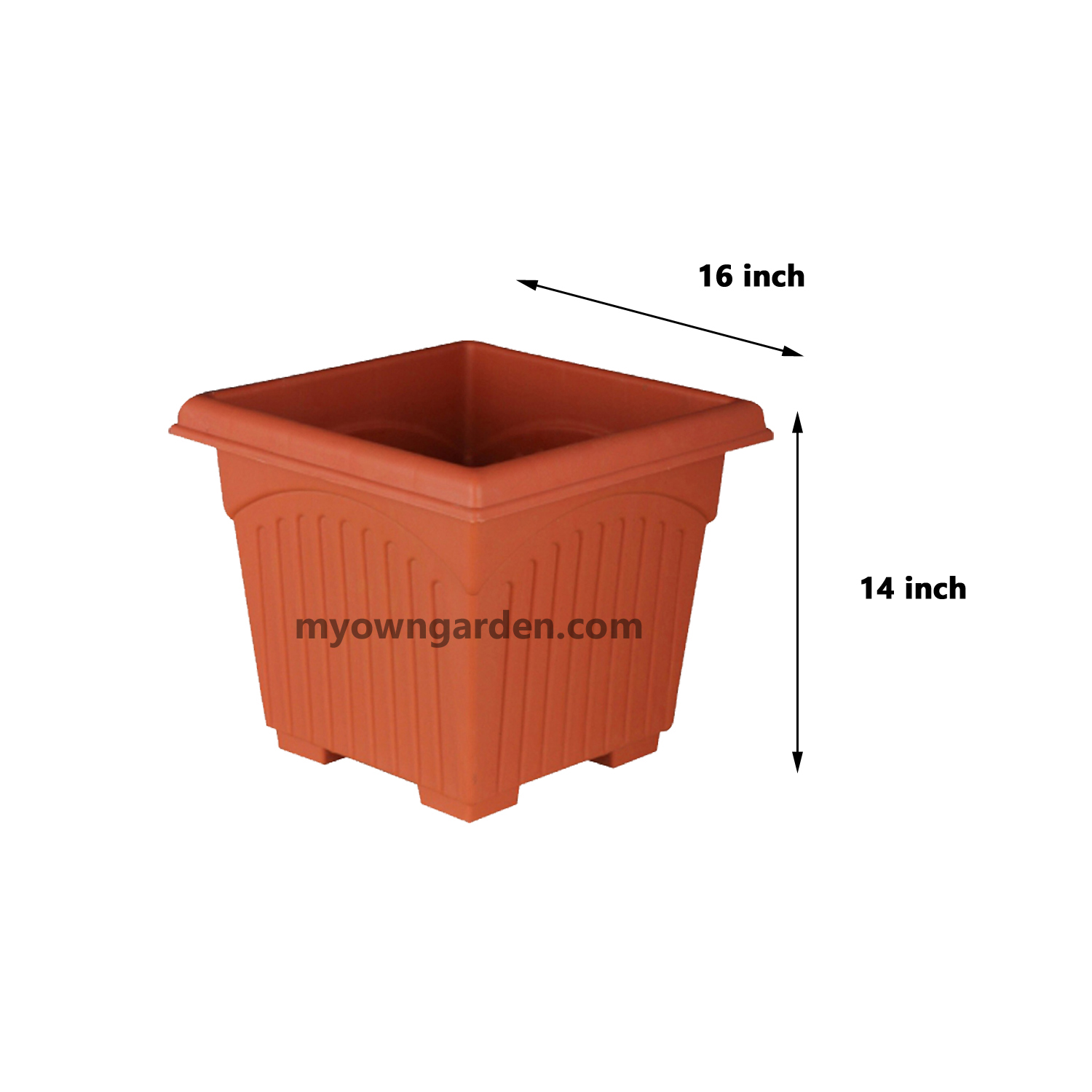 16'' Square Pot - Perfect for Indoor & Outdoor Plants