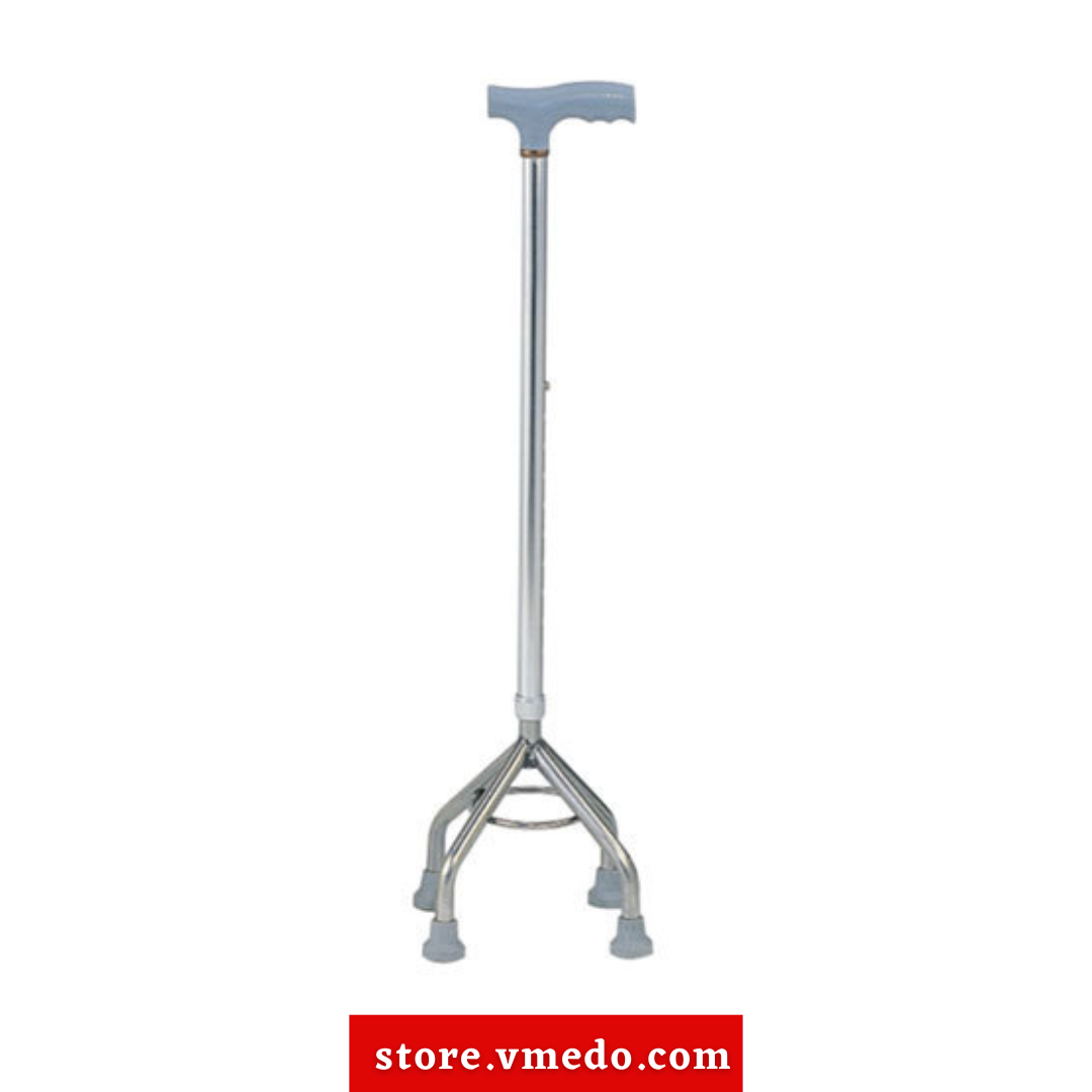 Quadripod Walking Stick Aluminium - Stability & Comfort