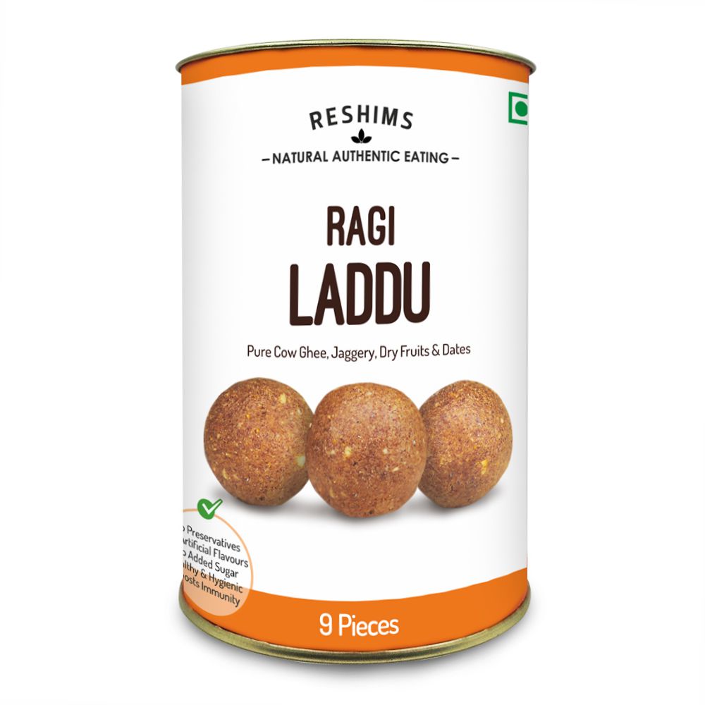 Surprisingly Creamy Ragi Laddus - Reshims - Natural Authentic Eating