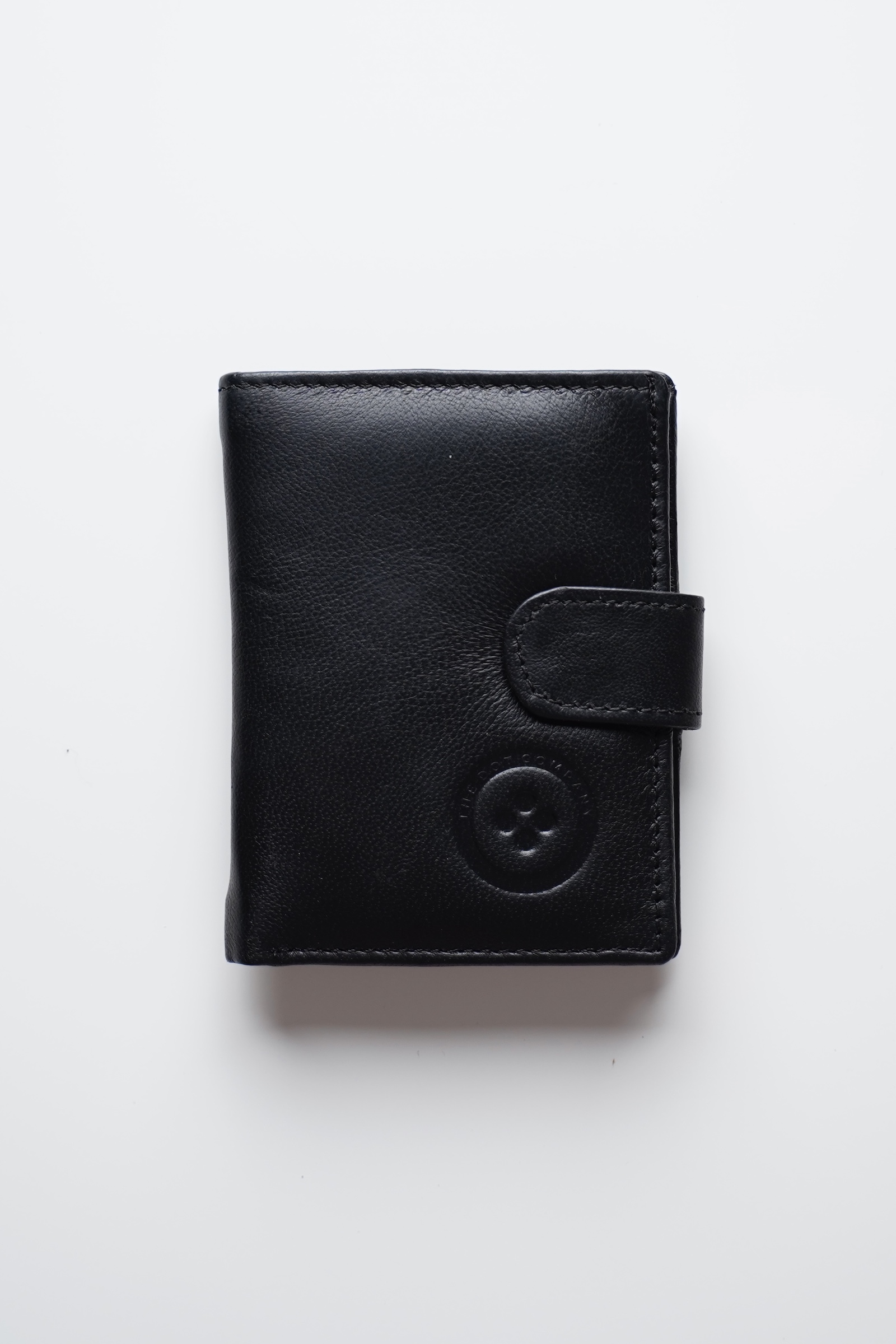 Minimalist Button Leather Wallet (3 colours) - The Dot Company
