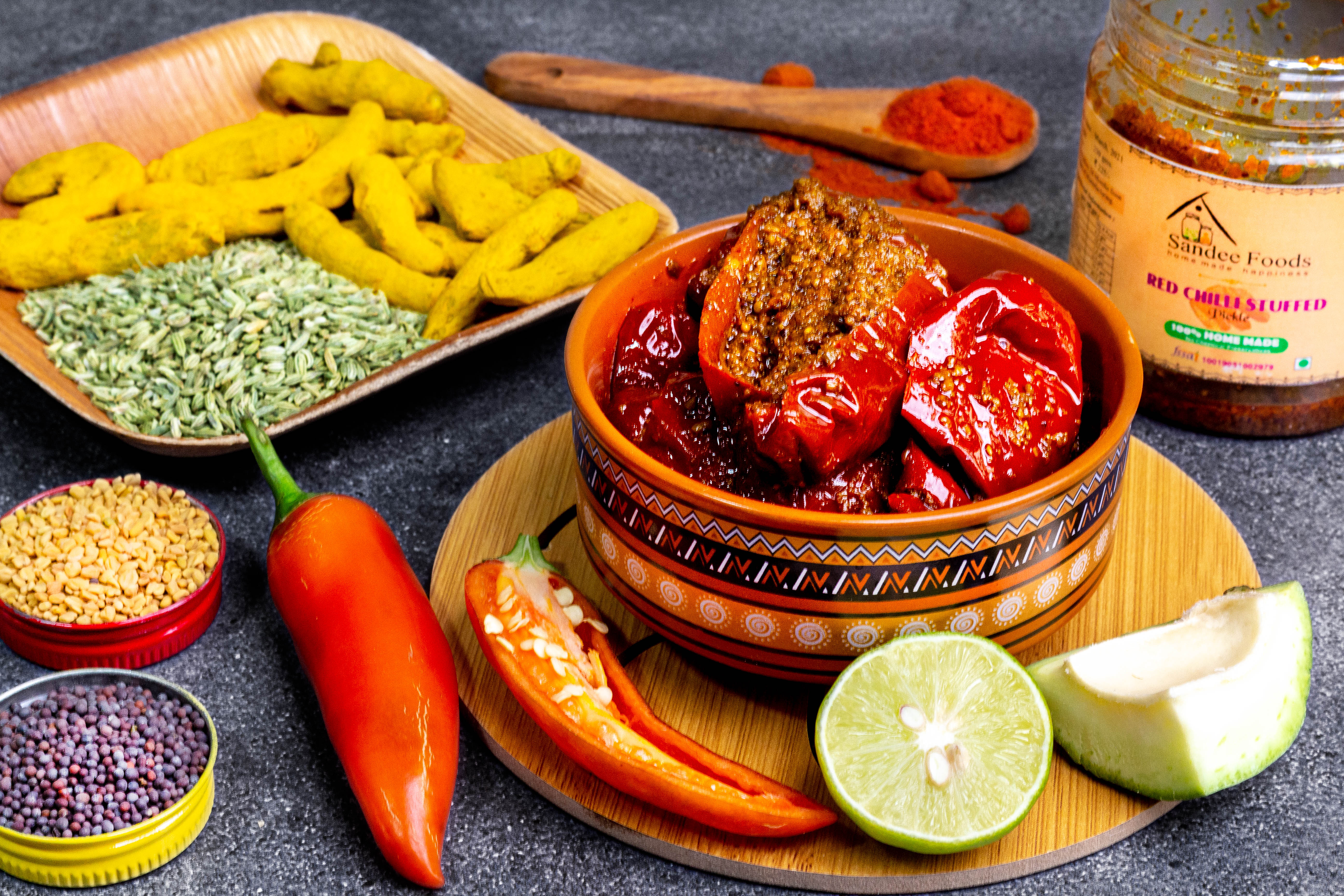 Red Chilli Stuffed - Sandee Food Products Pvt Ltd