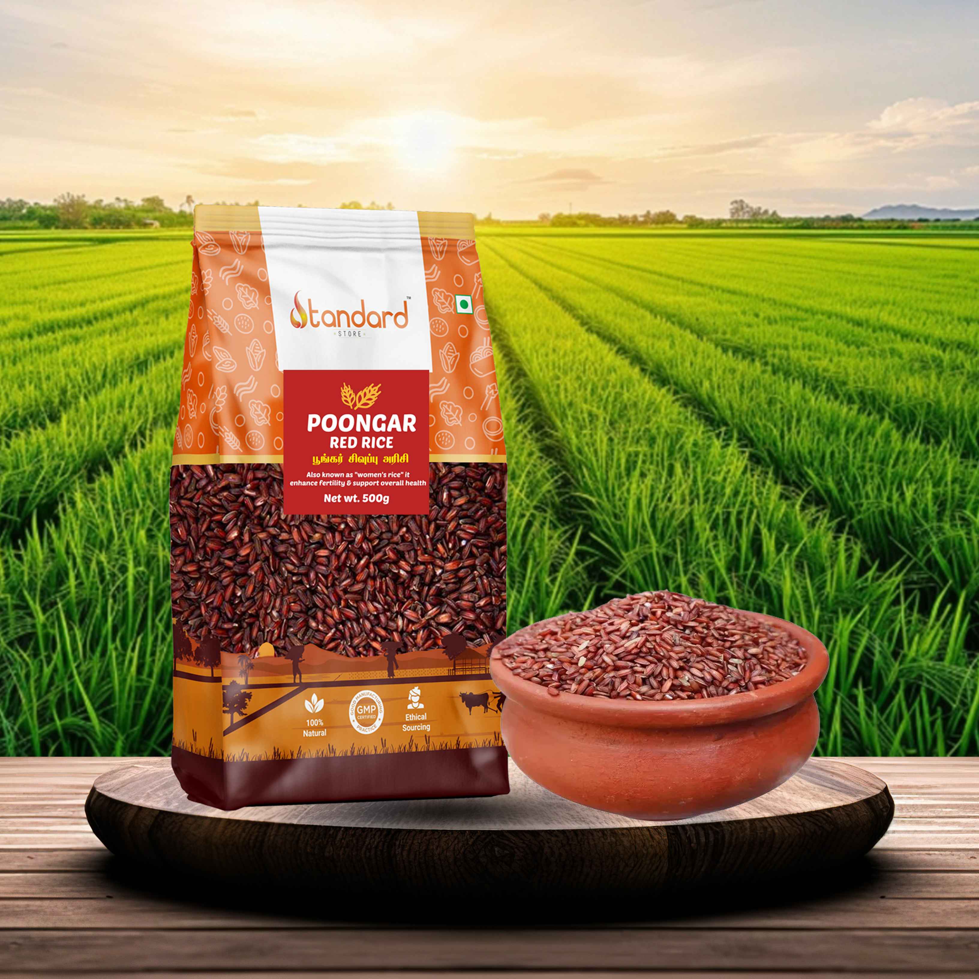 Buy Poongar Red Rice - Authentic & Nutritious