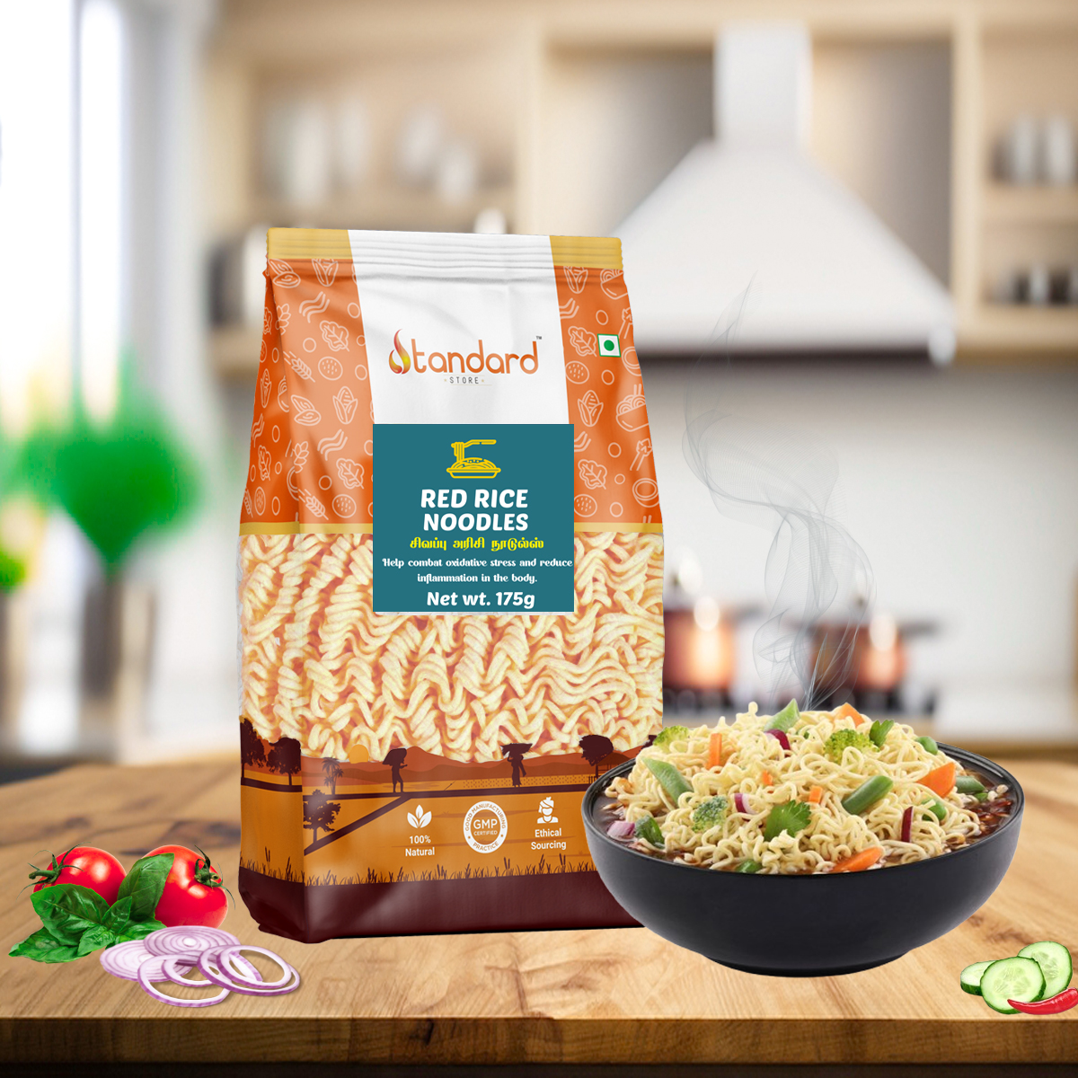 Red Rice Noodles - Healthy & Tasty | 175 gm