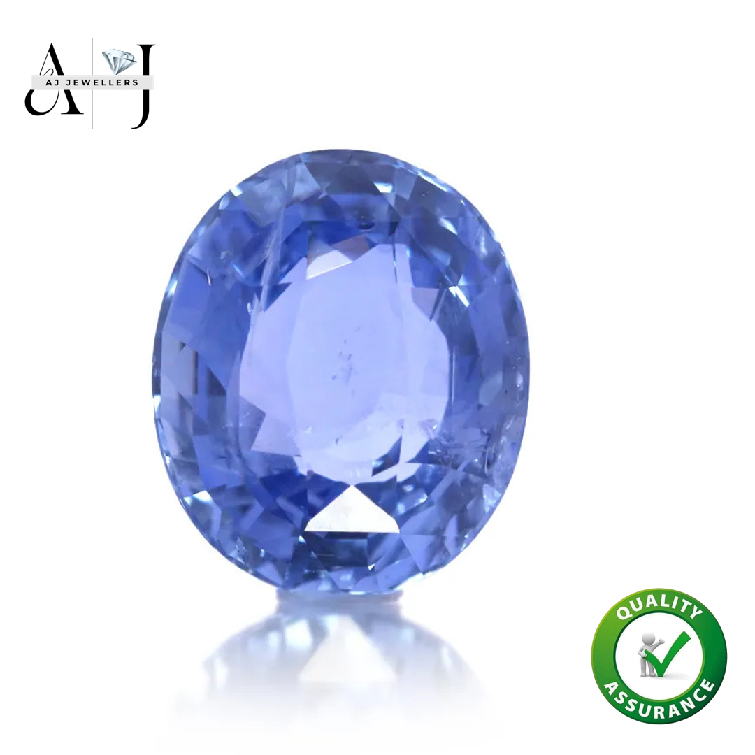 Blue Sapphire (Neelam) 10.16 Carat (11.18 Ratti) (Certified 100% ...