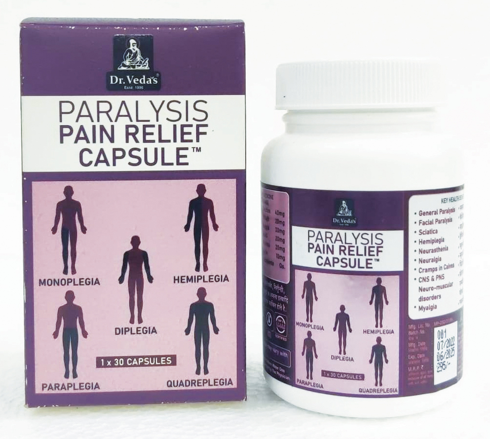 Dr. Veda's Paralysis Capsules - 30 Capsules, Pack of 2 - PANASIA HERBAL ...