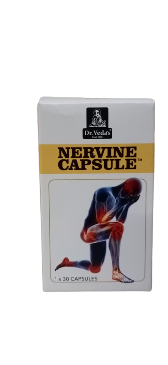 Dr. Veda's Nervine Capsules for Pain Relief - 30 Capsules, Pack of 2 ...