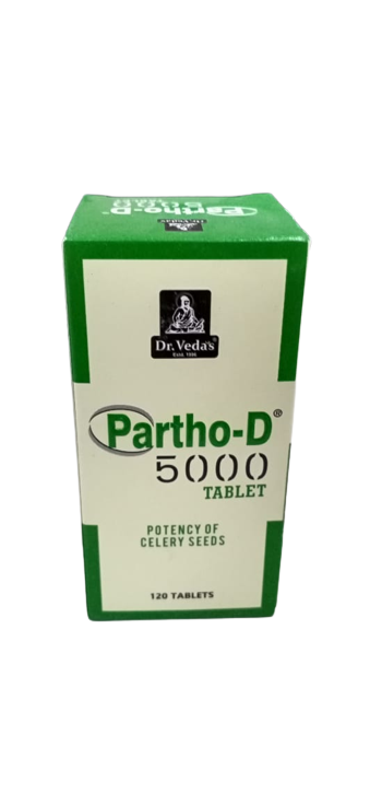Dr. Veda's Partho - D 5000 Tablets - 120 Tablets, Pack of 1 - PANASIA ...