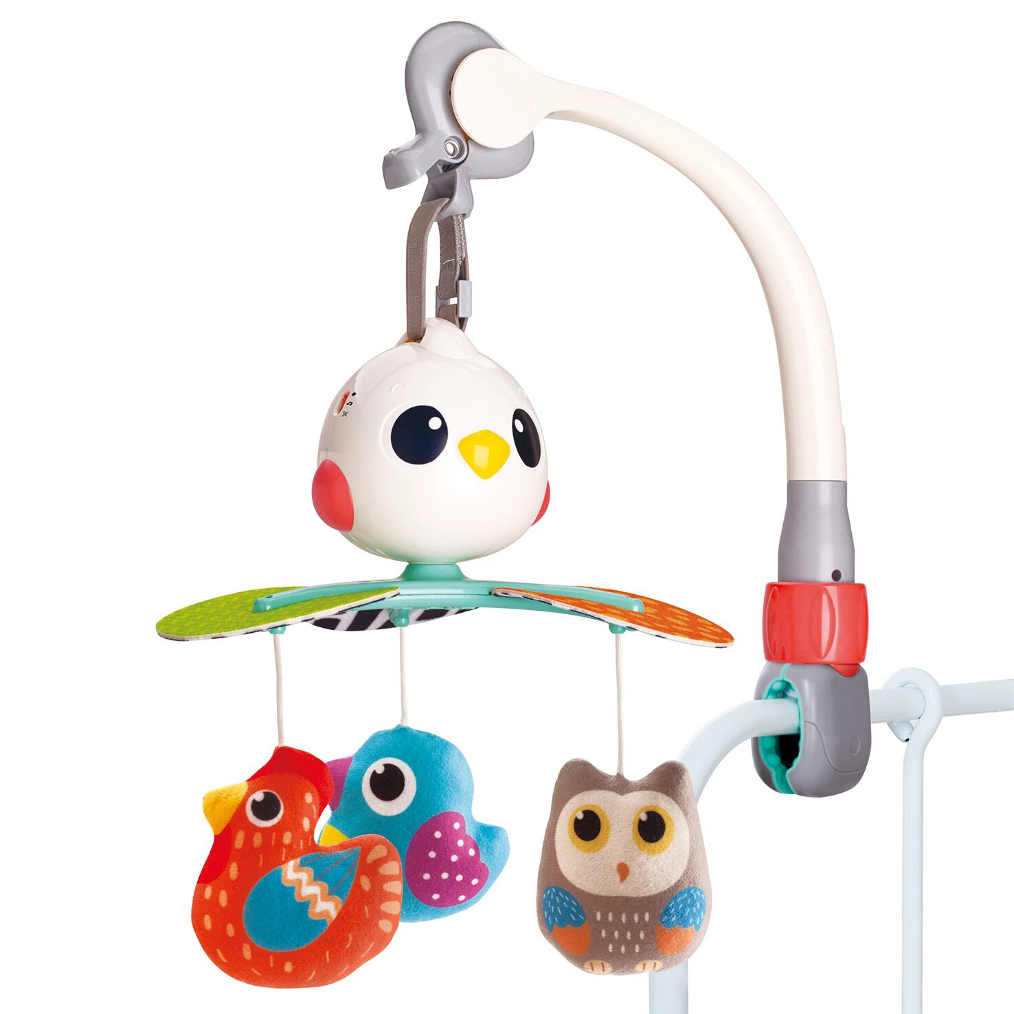 Musical Cot Mobile Crib Bed Bell with Bird Toys