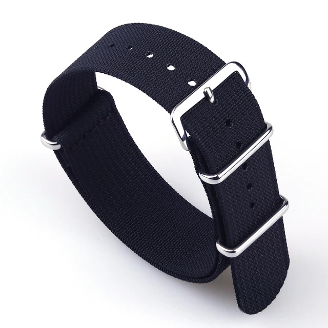 Premium Black Ribbed Strap - Enhance Your Style