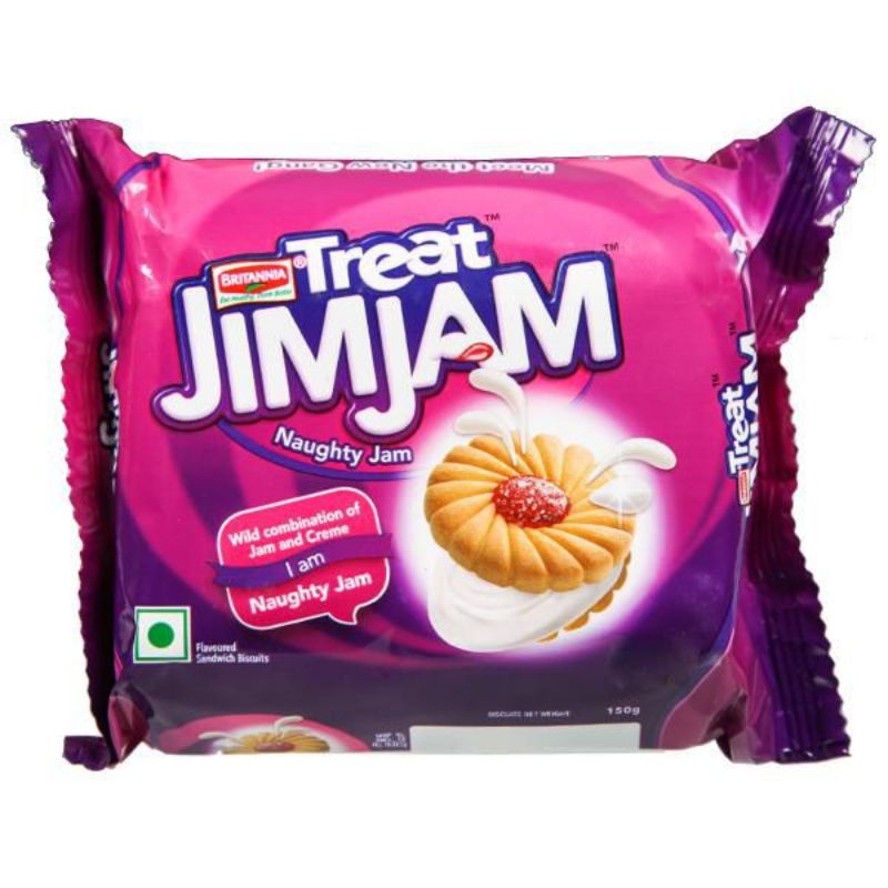 Britannia Jim Jam Cream Biscuit - Delicious & Creamy