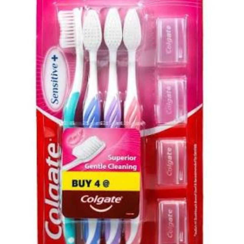 Colgate Sensitive Toothbrush 4pcs - For Gentle Cleaning