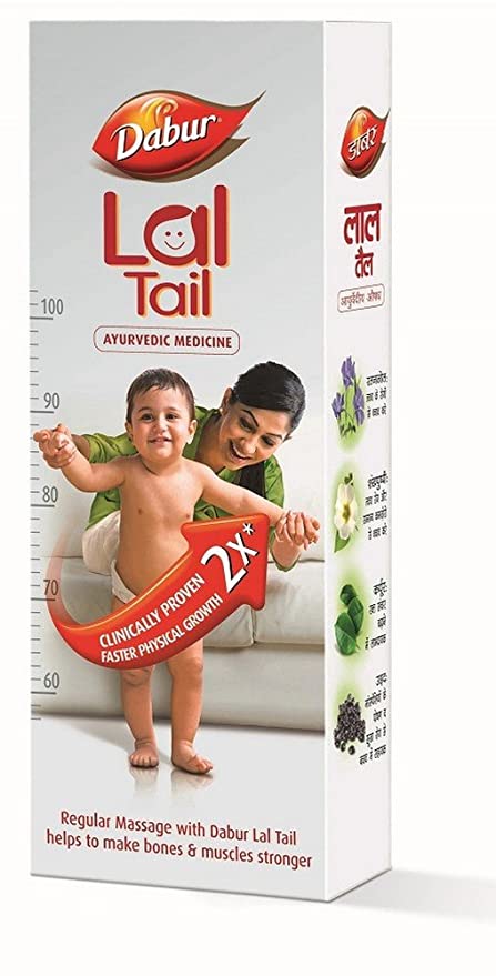 Dabur Ayurvedic Lal Tail 500ml - Natural Baby Massage Oil