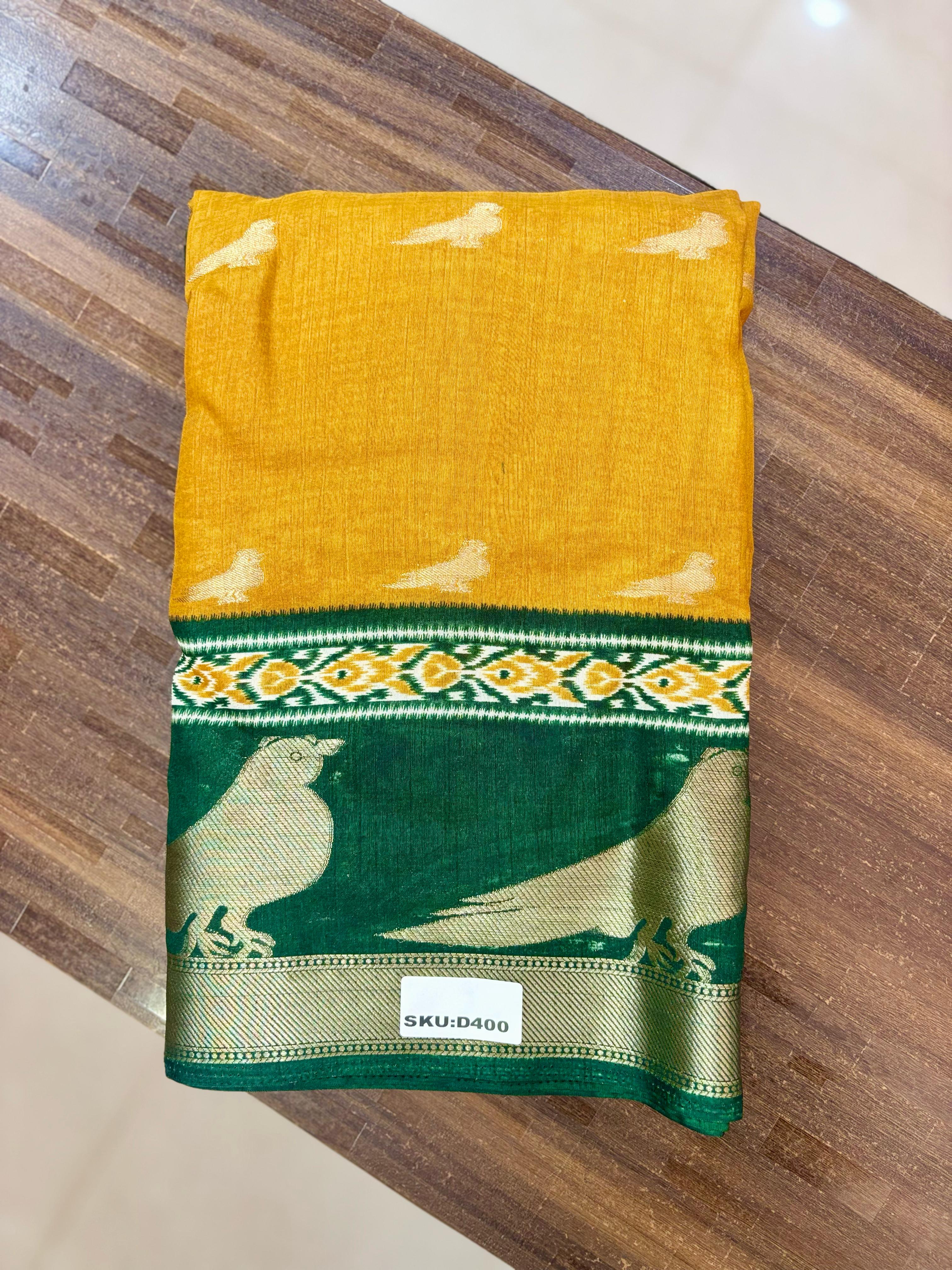 Luxurious Macaw Silk Saree - Traditional Elegance Redefined