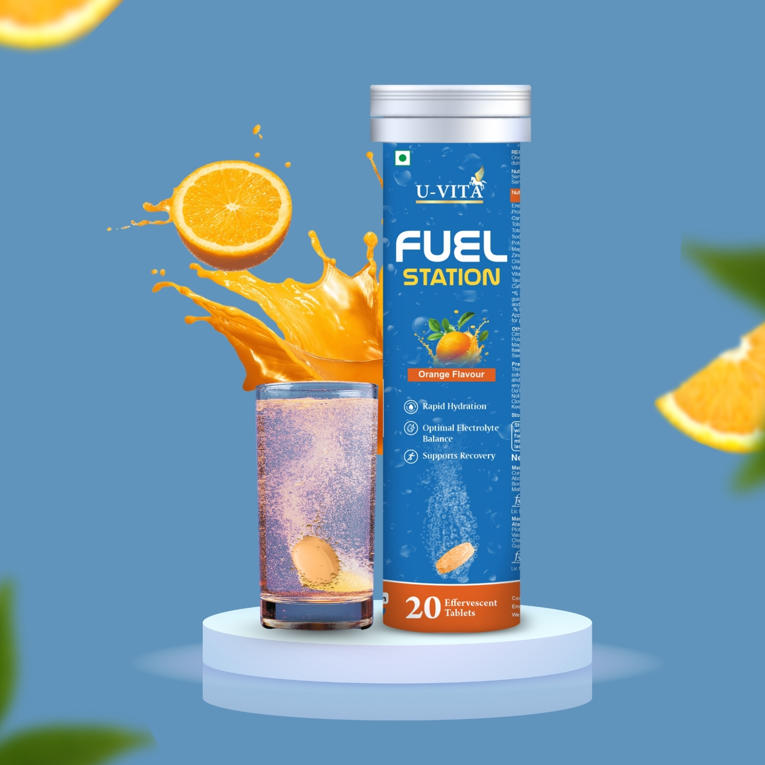 U-VITA Fuel Station O.R.S Effervescent Electrolyte Tablets