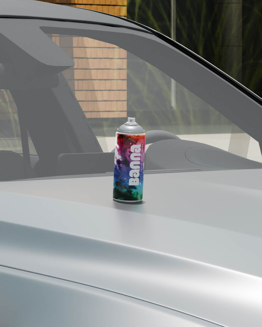 Sleek Silver Automotive Spray Paint for Hyundai - Banna Aerosol