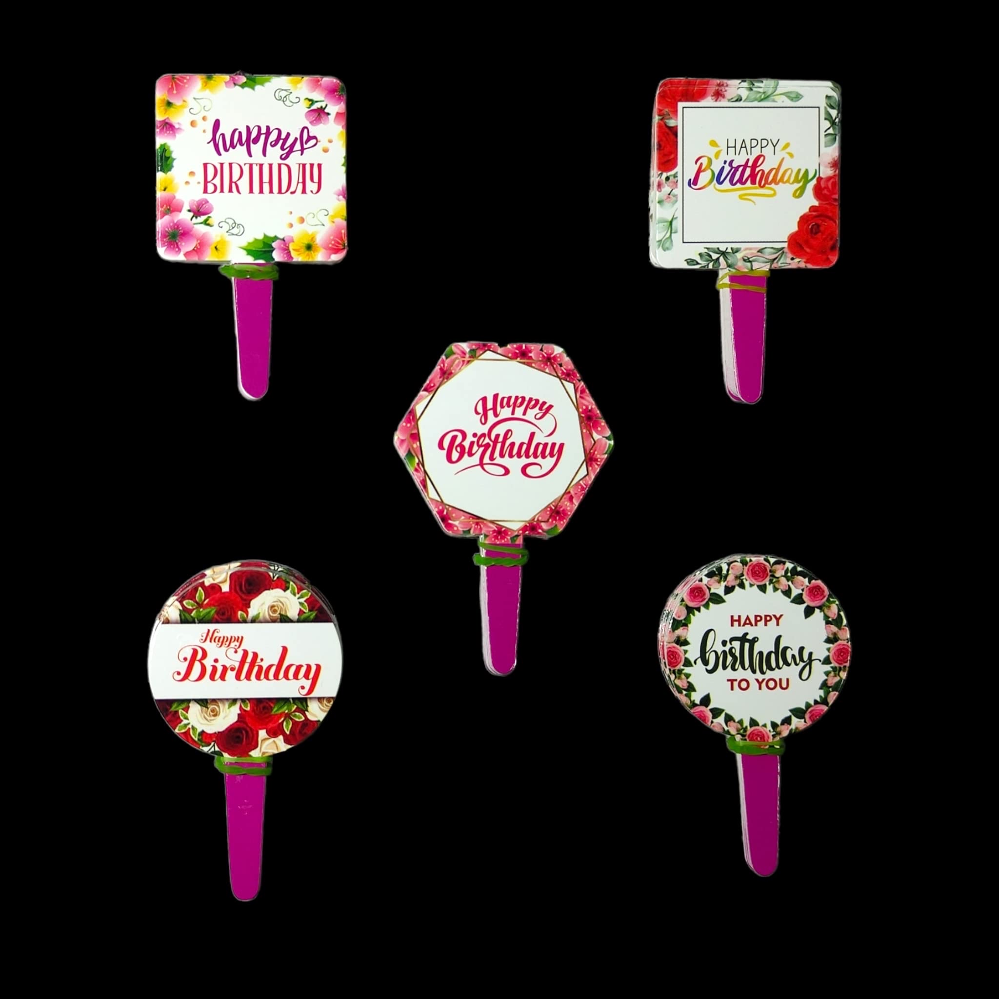 Happy birthday tags (mix design) - HOMIEE