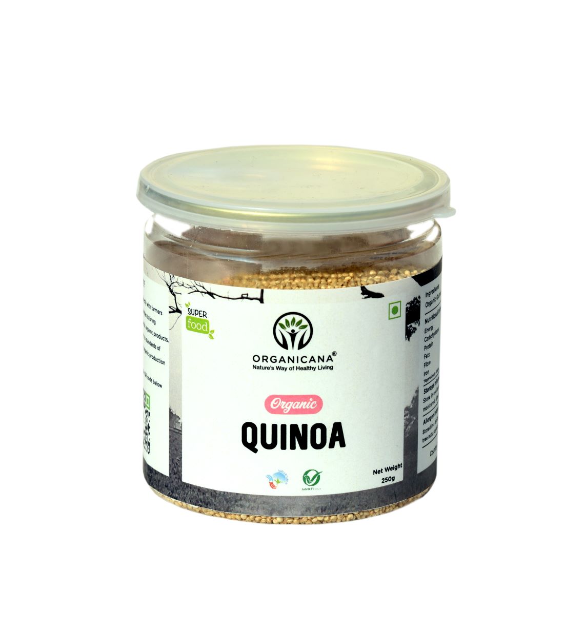 Organic Quinoa Jar (250gms) - ORGANICANA
