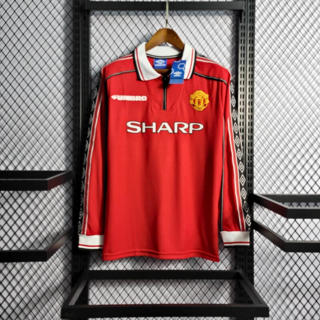 Manchester United 1998 Home Full Sleeve Retro Jersey - Jersey World