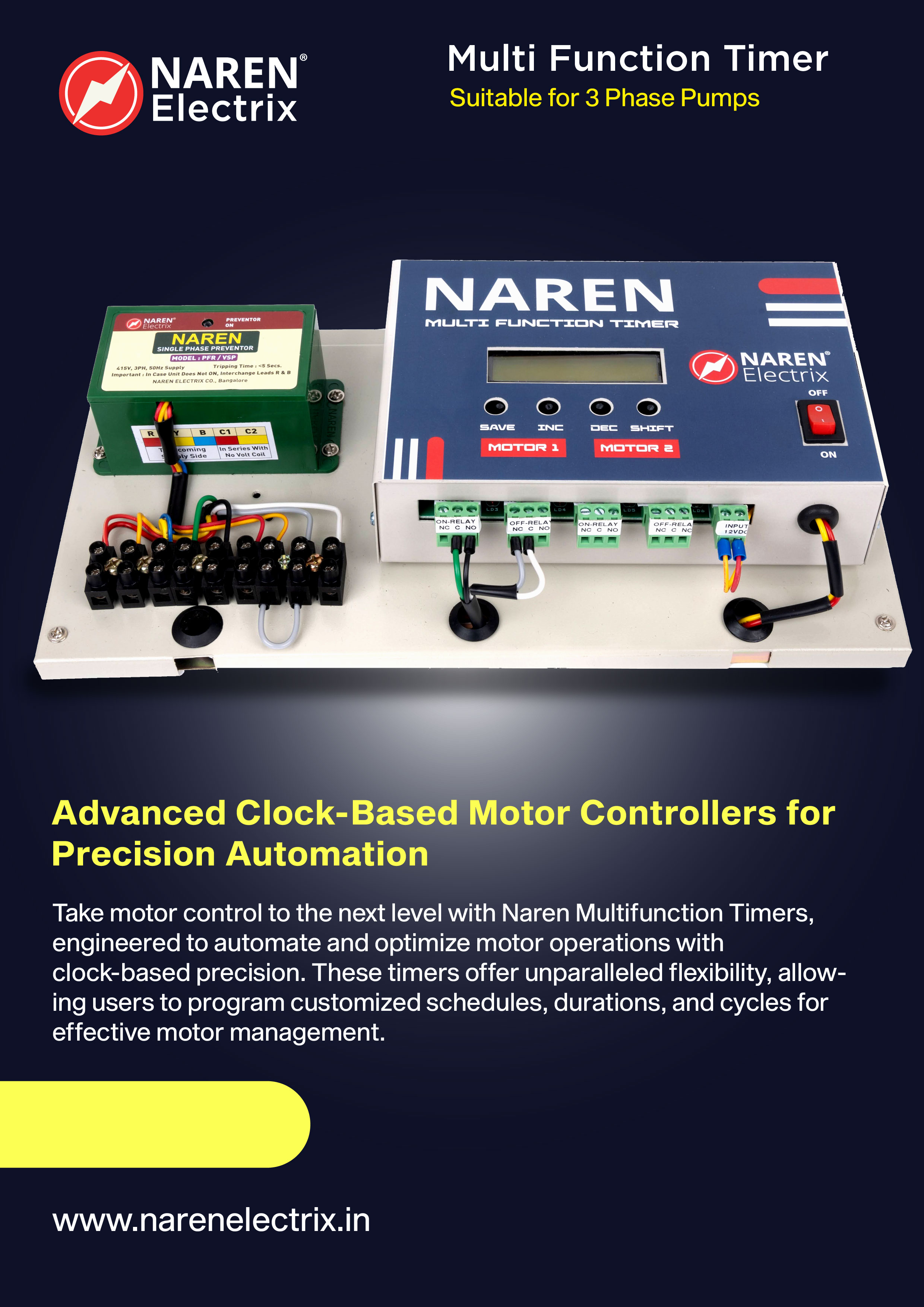 Multifunction Timer (2 Motors) - Naren Supratech