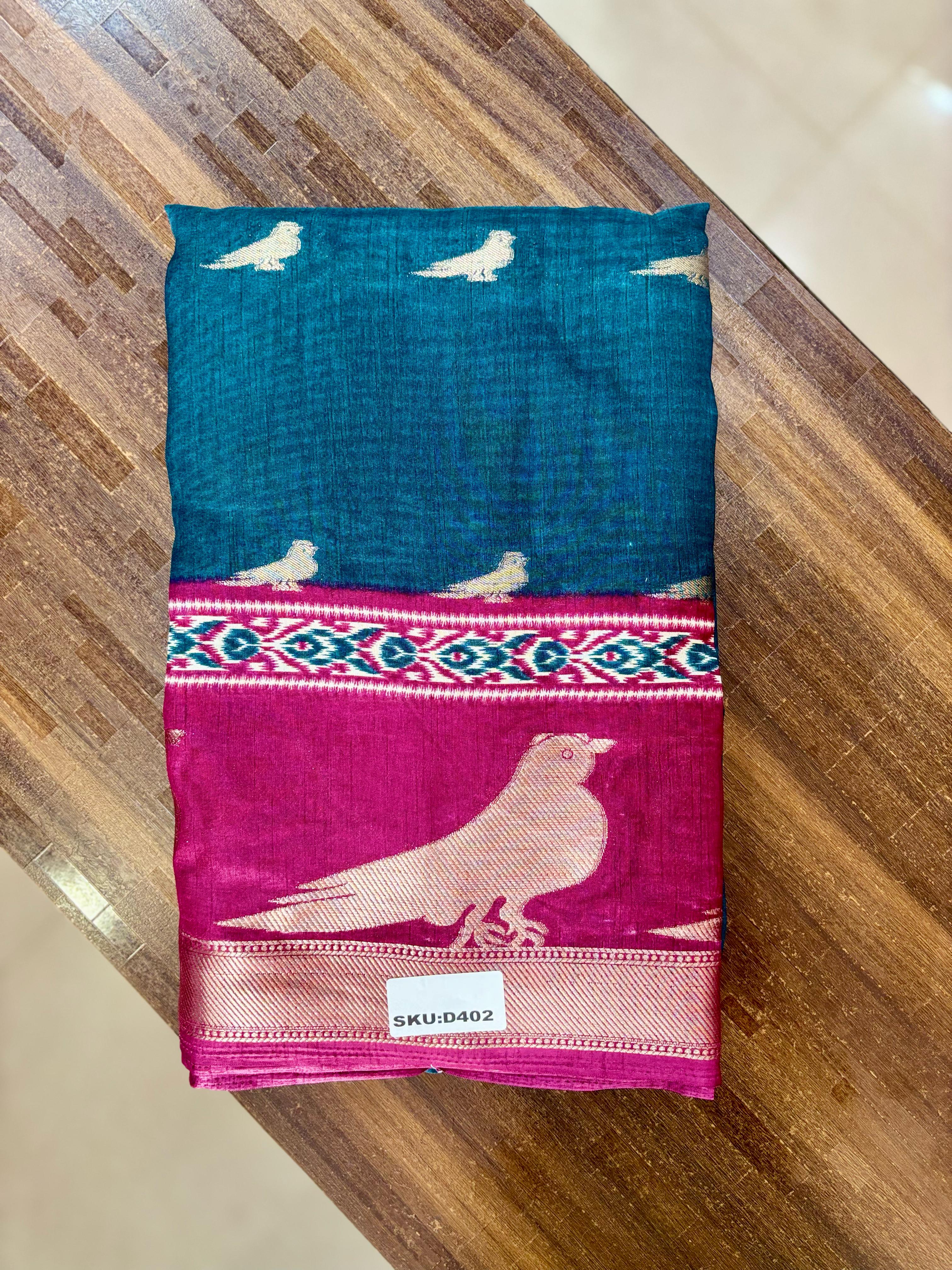 Luxurious Macaw Silk Saree - Traditional Elegance Redefined