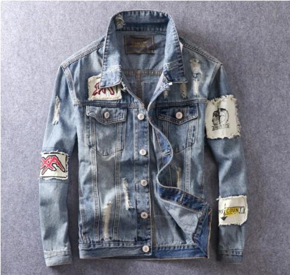 Patchwork Denim Jacket Imported - The Aspire Collection