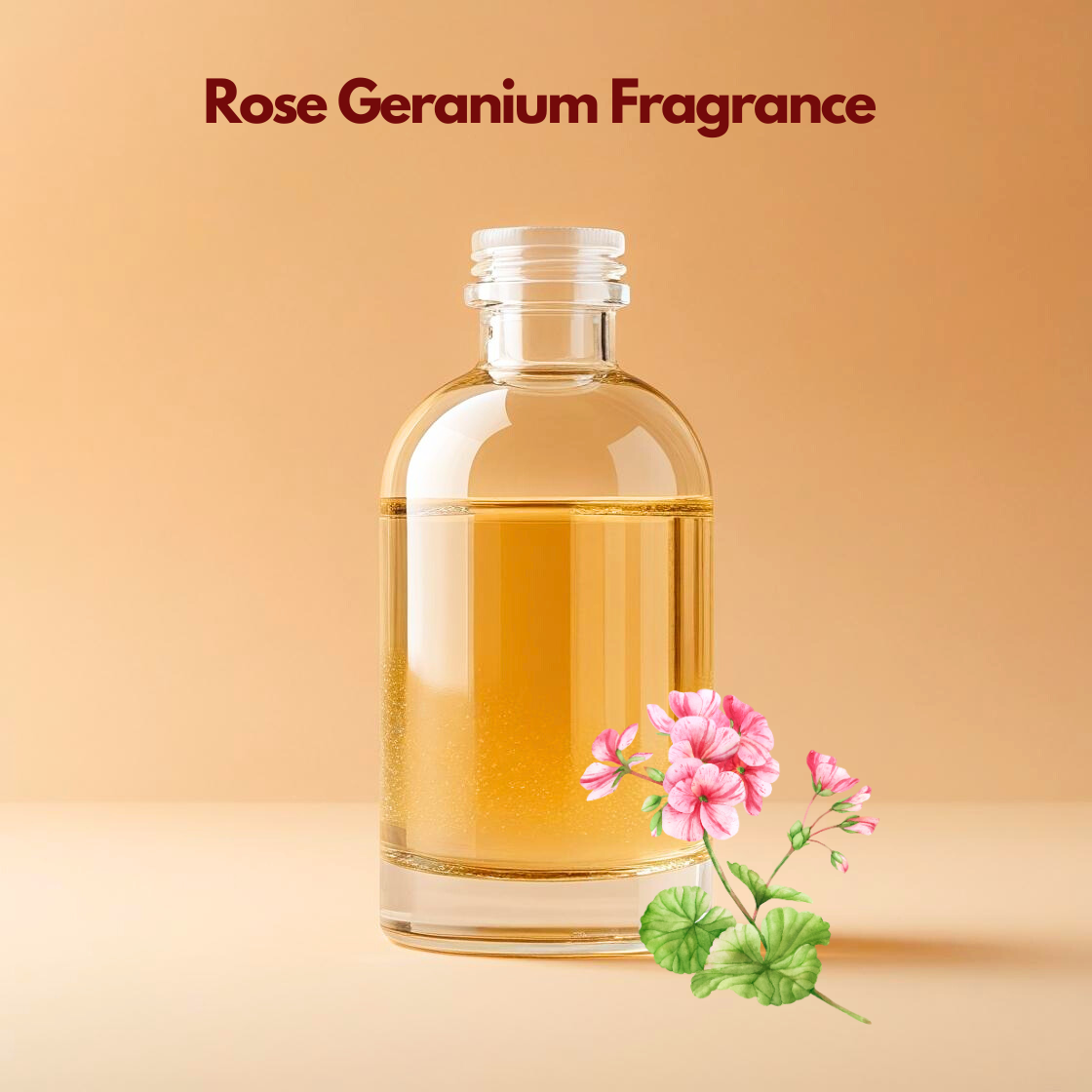 Rose Geranium Fragrance Oil (Oil Soluble) | Floral Cosmetic Scent