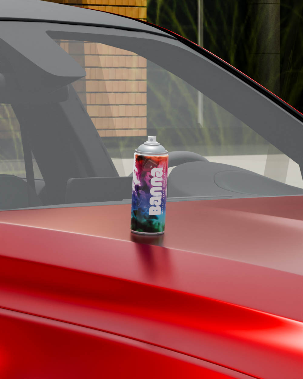 New Wine Red Maruti Spray Paint - Banna Aerosol