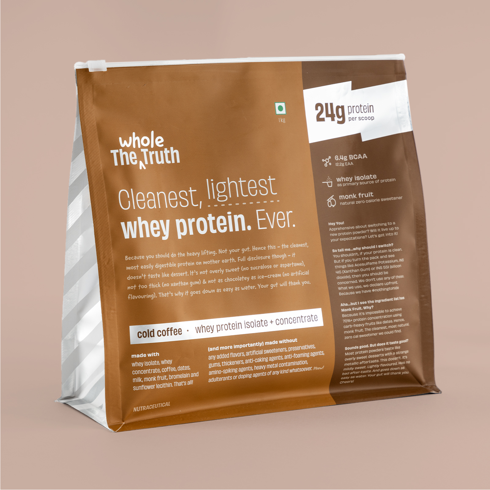 Cold Coffee 24g Protein Powder - The Whole Truth Foods