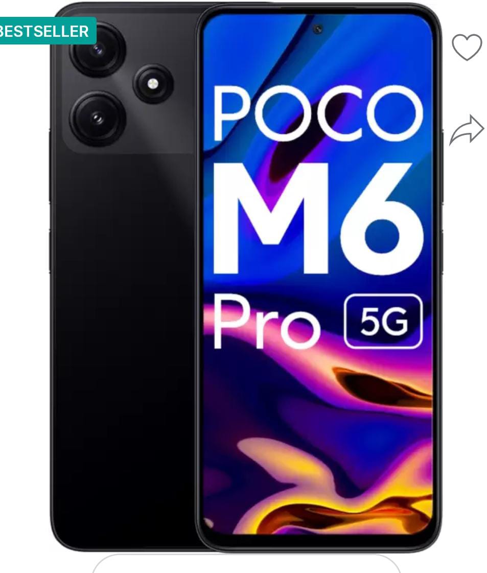 POCO M6 PRO 6/128 - NEW SUSHIL MOBILE & VASTRALAYA