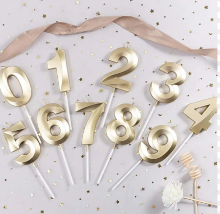 Number candle toppers - Bake and Beyond