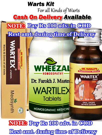 Warts kit for all kinds of Warts- Set of 3 different medicines ...